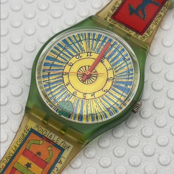 Swatch | Accessories | Swatch Watch Gg4 Cheick Nadro By Frederic Bruly ...